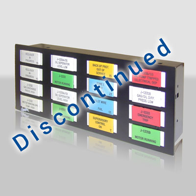 Omni16C Sidebar LED 16 point Serial Input Alarm Annunciator – Omniflex