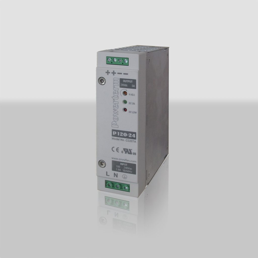 Powerterm P120-24 PSU 110-240Vac/24V 5A – Omniflex